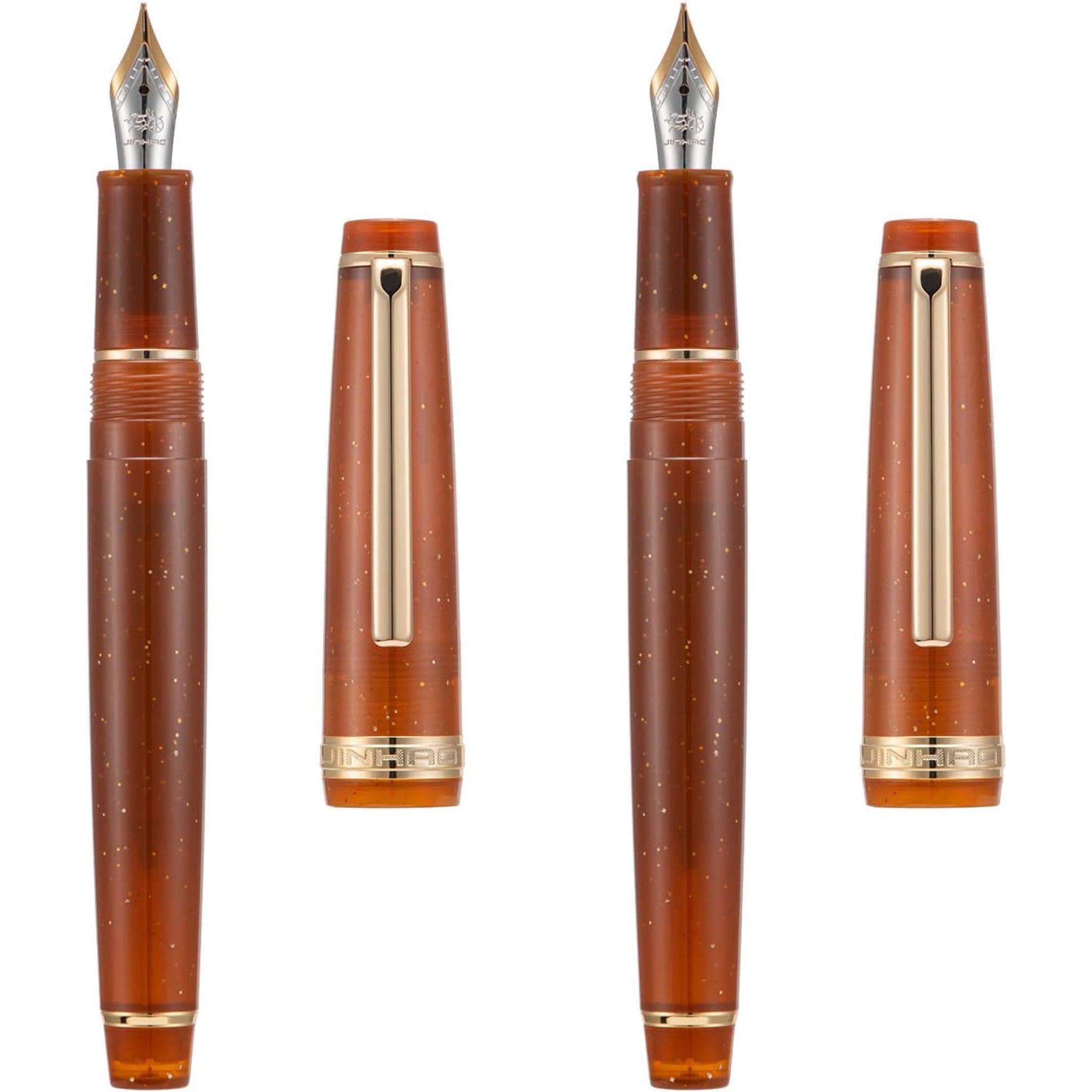 Glitter Coffee Fountain Pen - Fine Nib - Jinhao 82 - GretelCreates